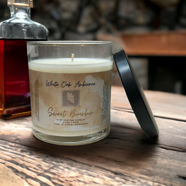 Sweet Bourbon Scented Candle-Decadence in a Jar – White Oak Ambience